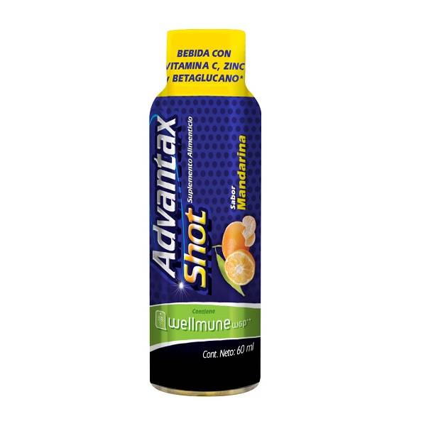 Advantax Shot Sabor Mandarina 60 ml - Farmacias Gi | Mejoramos tu salud ...