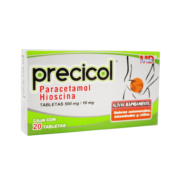 Precicol 20 tabletas - Farmacias Gi | Mejoramos tu salud, elevando tu ...