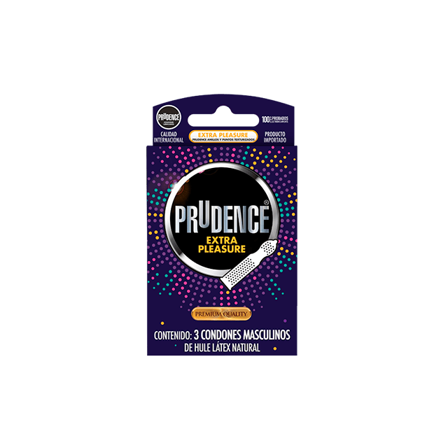 Prudence Extra Pleasure 3 Condones - Farmacias Gi | Mejoramos tu salud ...